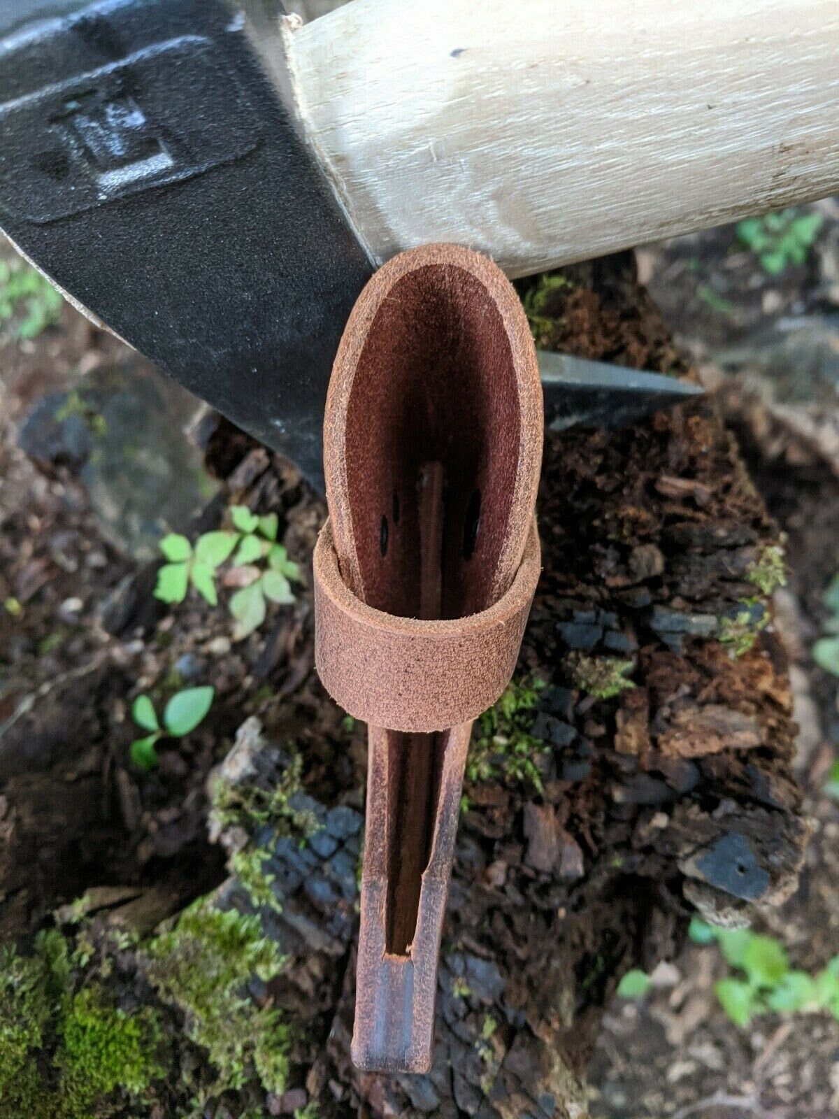 Buffalo Leather Sheath Mask Case for Council Tool Hudson Bay 2lb Ax Axe ...