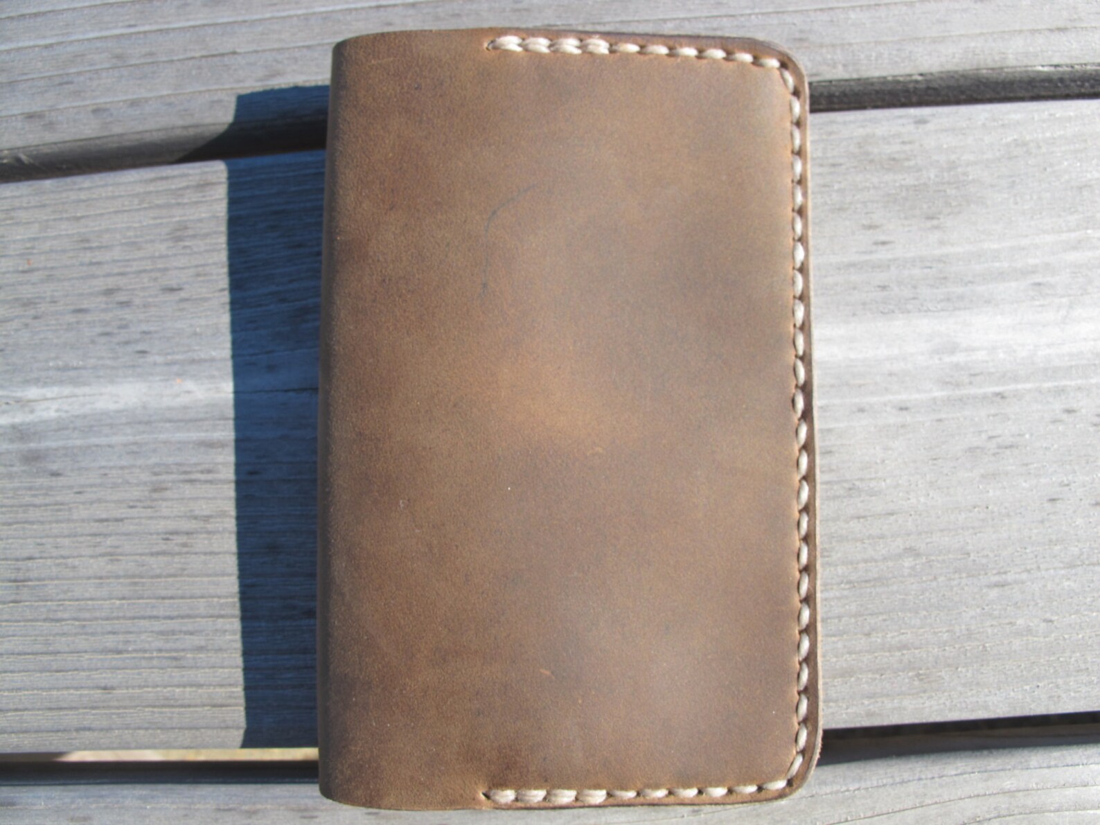 Handmade Leather Field Notes Case Crazy Horse Light Brown | Etsy