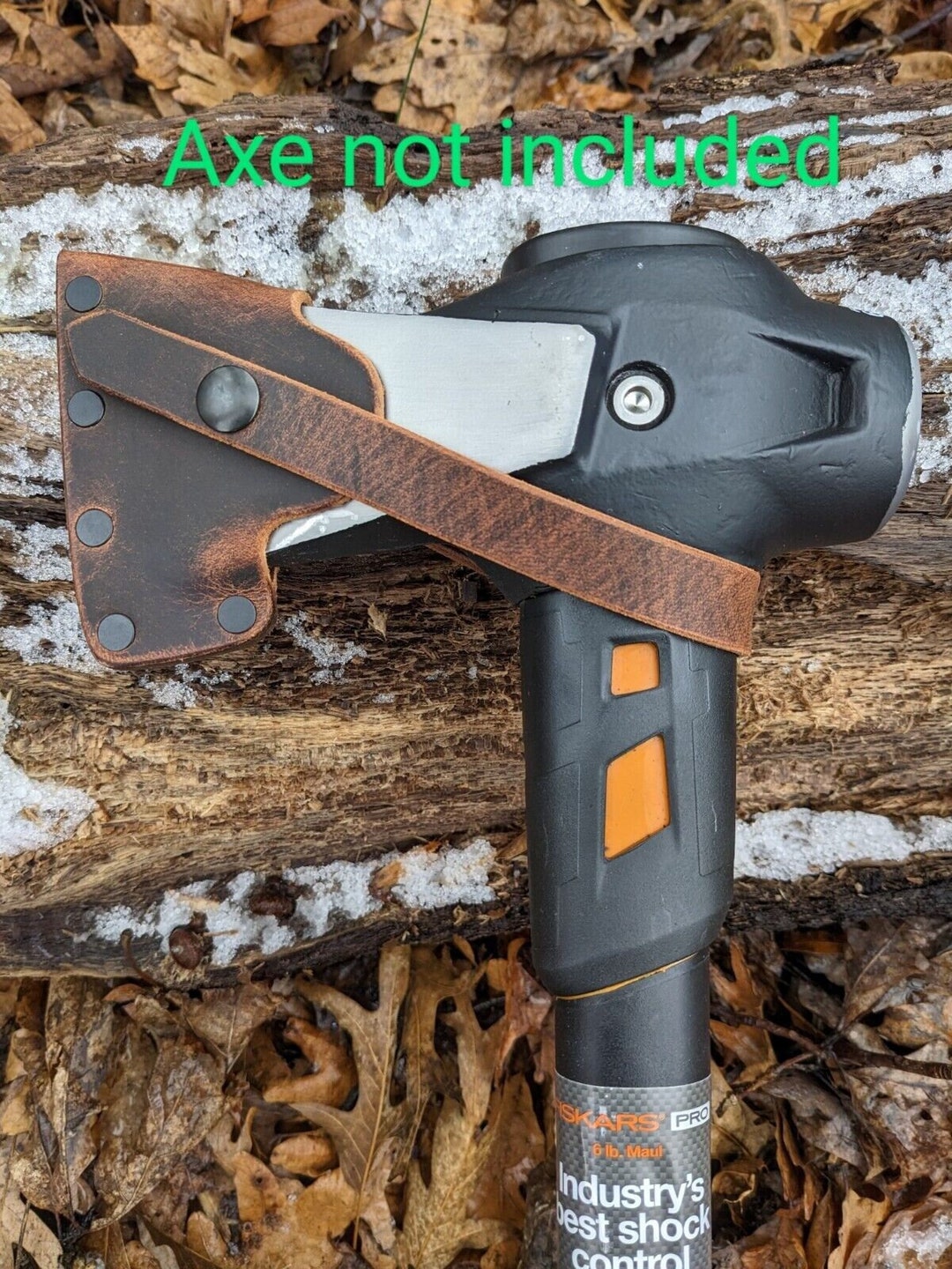 Fiskars Pro Isocore 6lb Maul Axe Buffalo Leather Sheath Mask (axe NOT ...