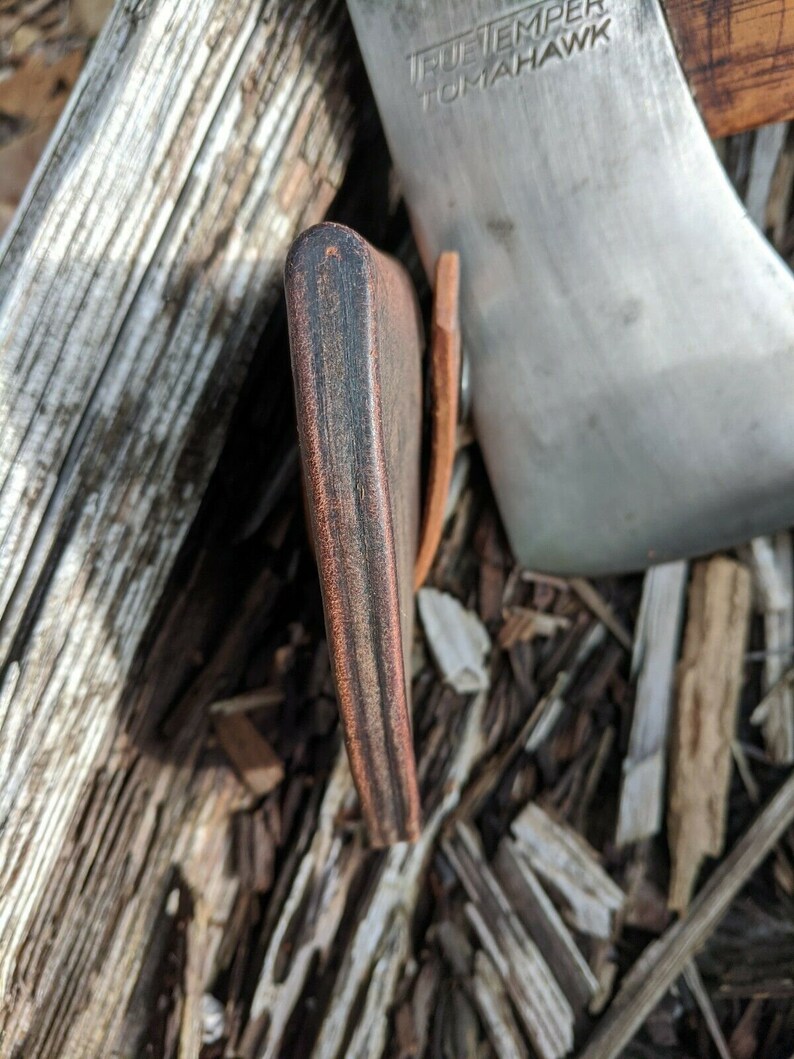 True Temper Tomahawk Hatchet Buffalo Leather Sheath Mask axe | Etsy