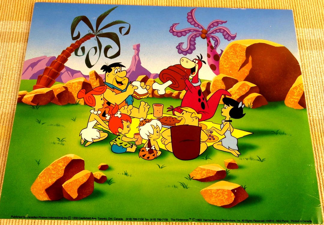 The Flintstones Vintage Set of 3 Posters / 2 Framed and 1 Not in Frame ...