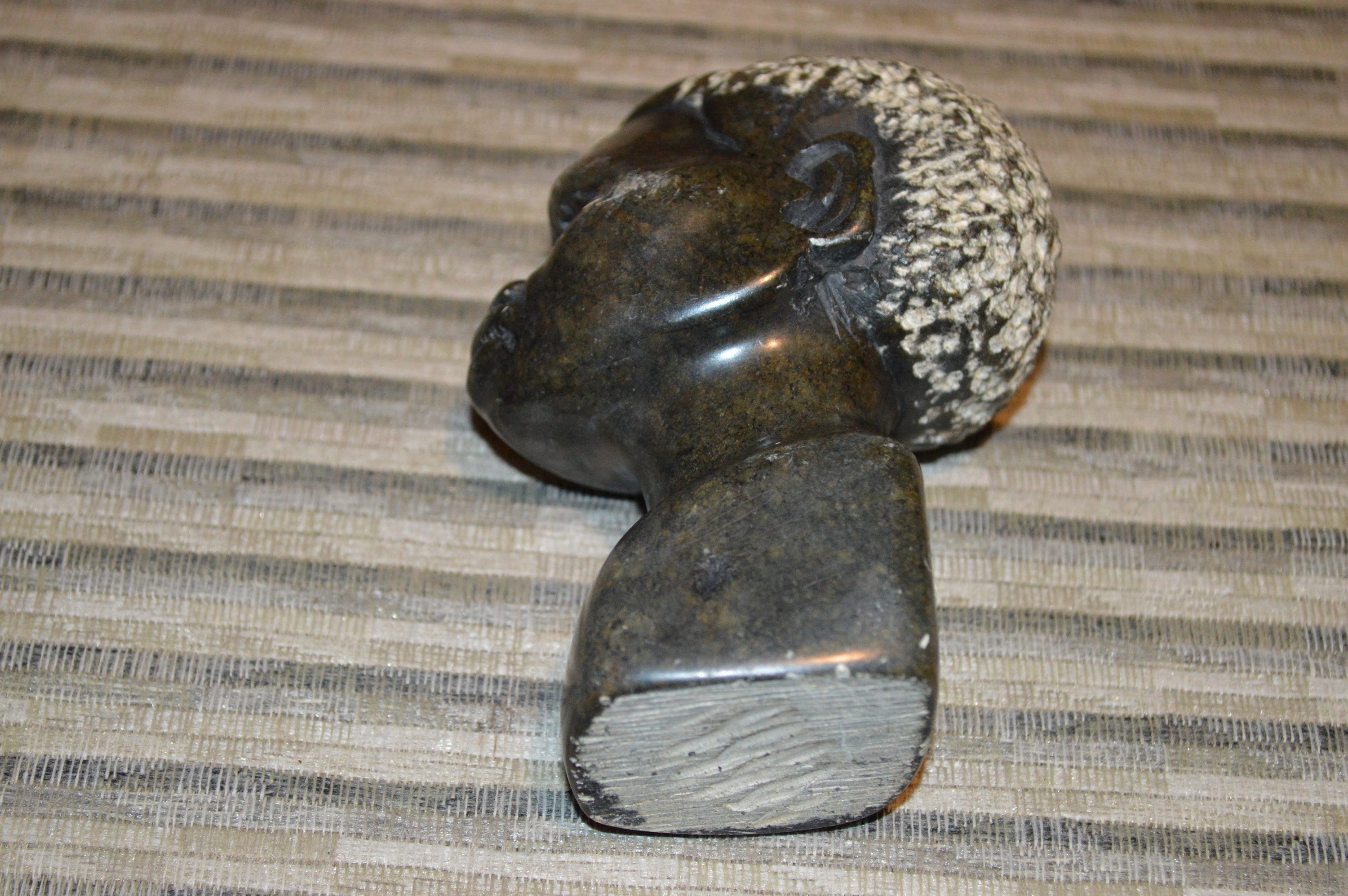 African Carved Stone Probably Springstone Lovely Bust of - Etsy