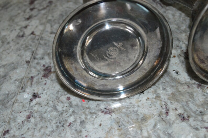 Pair of Antique Hand Chased Candlesticks, Viners, Silver-plated ...