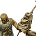 Bronzed Rare Conquistador Statue, Hand-made, Foot on Globe, Sword ...