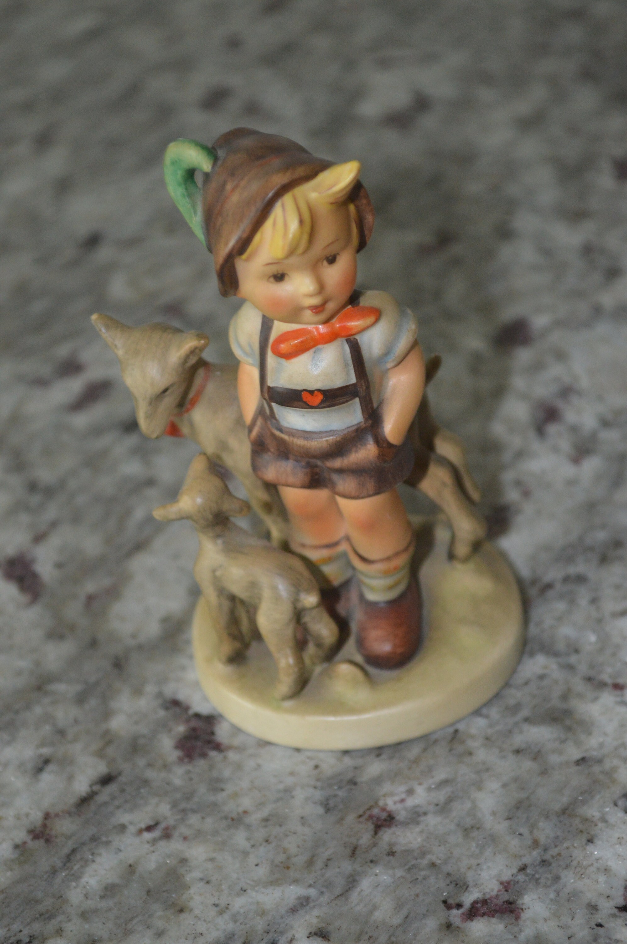 RARE Vintage Goebel Hummel Little Goat Herder 200/0 Boy W/ Goatand Kid ...