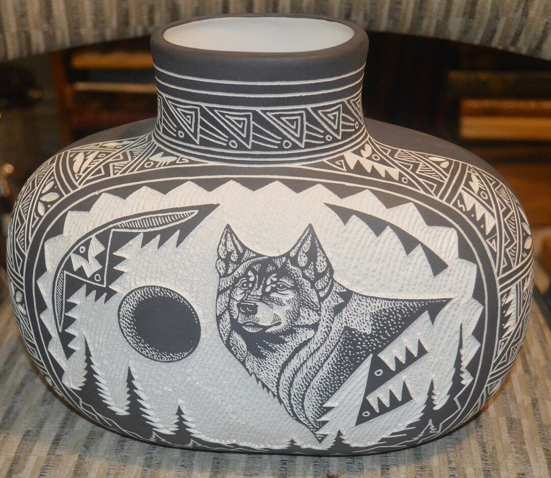 Large Rachel Aragon Native American Acoma Pottery 8.5 Tall & Wide ...