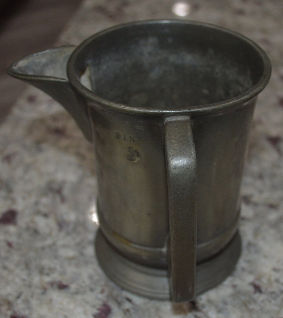 Antique Engraved Pewter Pint Pot Pouring Tankard British Pub - Etsy