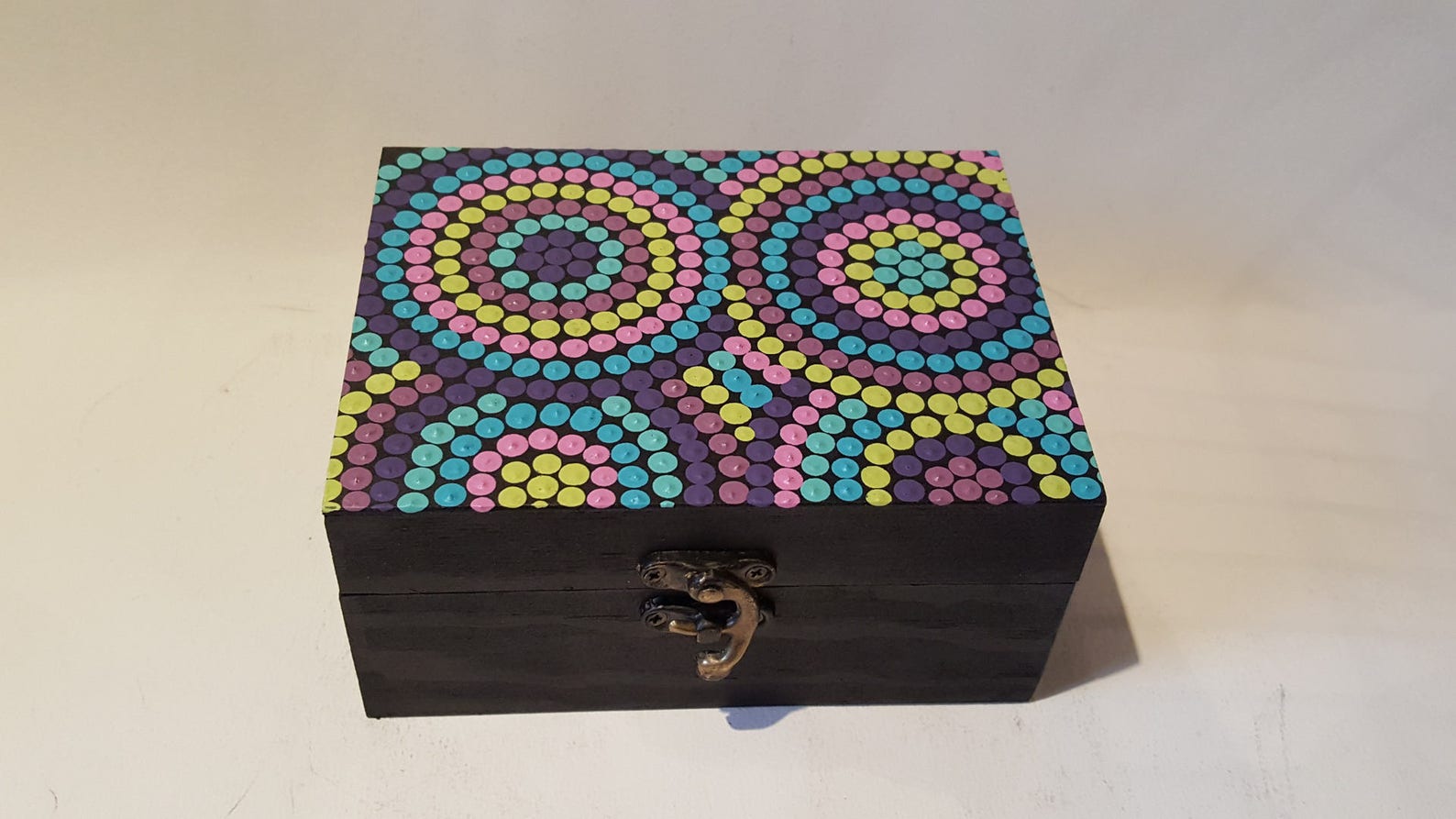Hand-painted Box Inspired Aboriginal Painting - Etsy