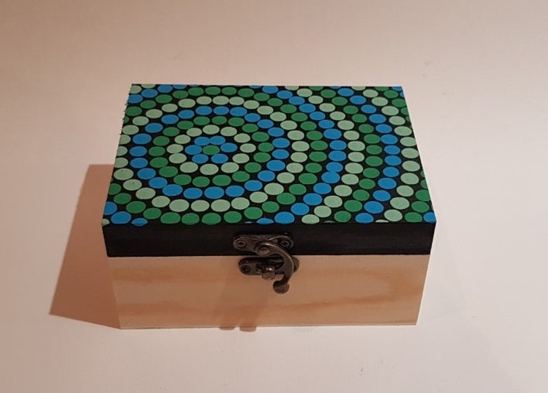 Hand Painted Box Inspired Aboriginal Painting - Etsy UK