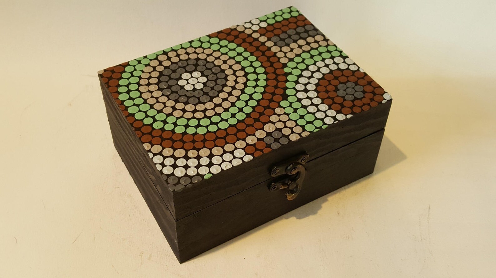 Hand-painted Box Inspired Aboriginal Painting - Etsy