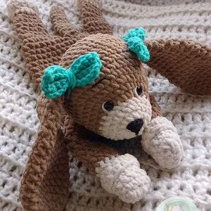 CROCHET PATTERN Amigurumis Lovey Dog Snuggler Cute Crochet Plush Low ...