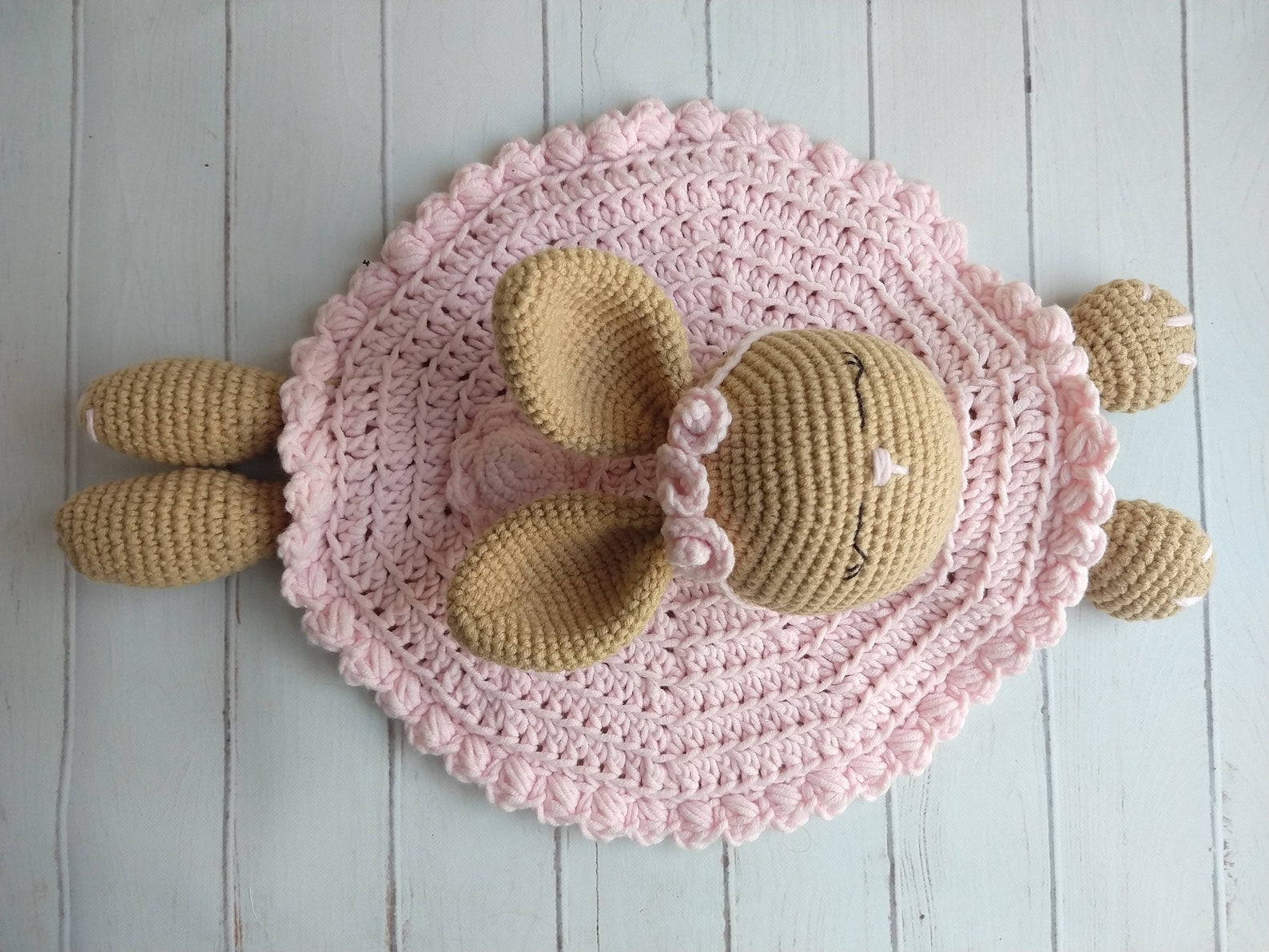 CROCHET PATTERN Bunny Security Blanket and Rattle Amigurumi - Etsy