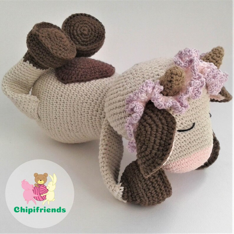 PATRÓN CROCHET Amigurumi Vaca Allegra Patrón Tutorial | Etsy