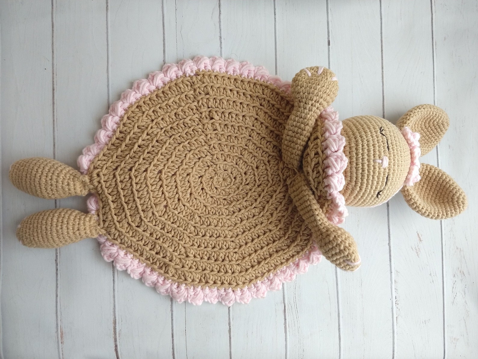 CROCHET PATTERN Bunny Security Blanket and Rattle Amigurumi - Etsy