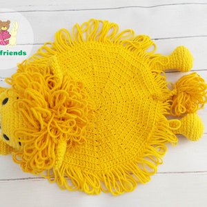 CROCHET PATTERN Lion Security Blanket King of the Jungle - Etsy Canada