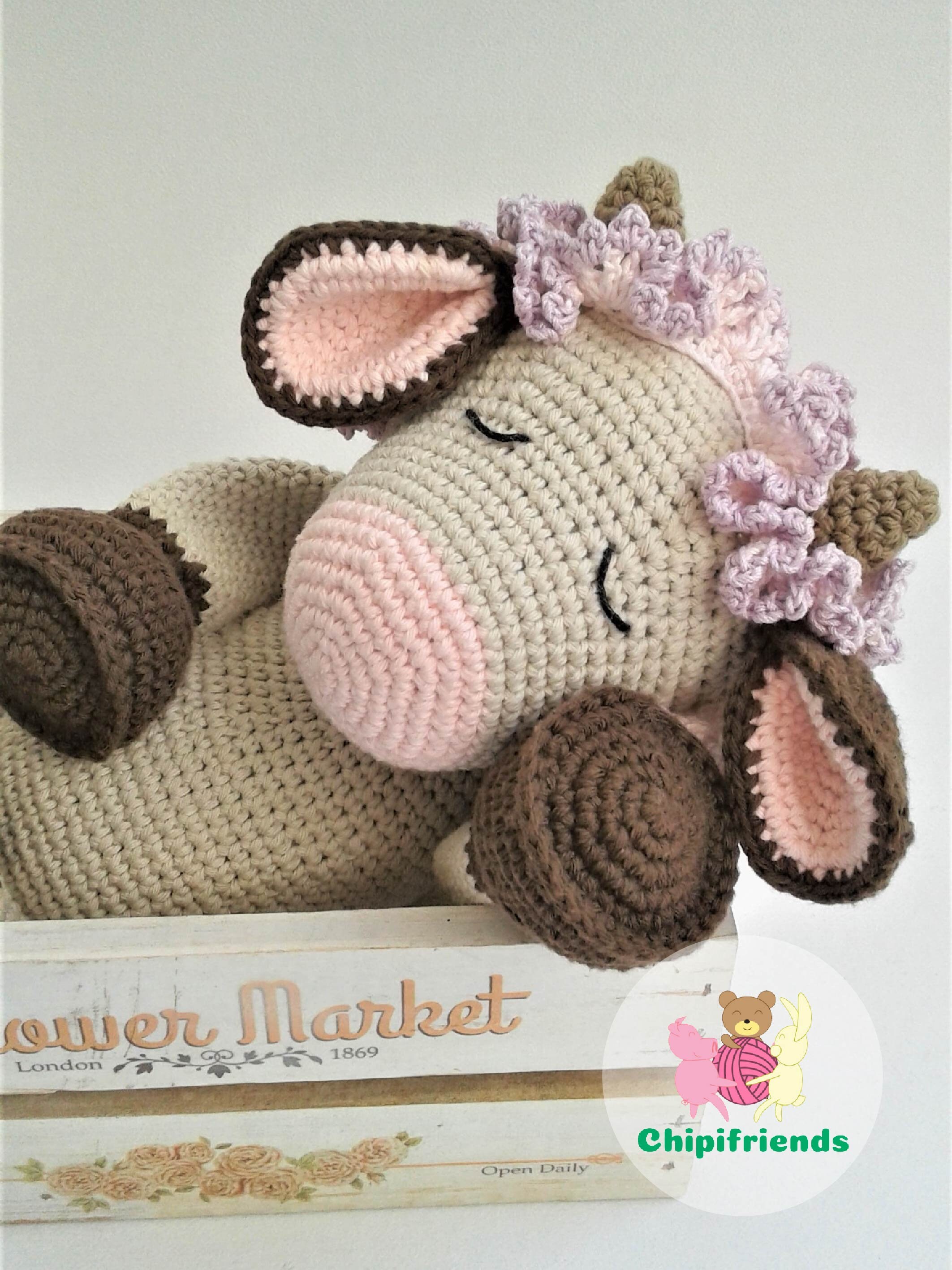 PATRÓN CROCHET Amigurumi Vaca Allegra Patrón Tutorial | Etsy