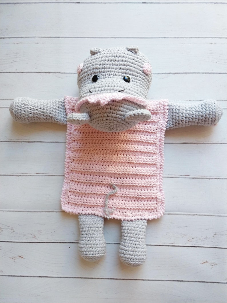 CROCHET PATTERN Princess Hippo Security Blanket English - Etsy