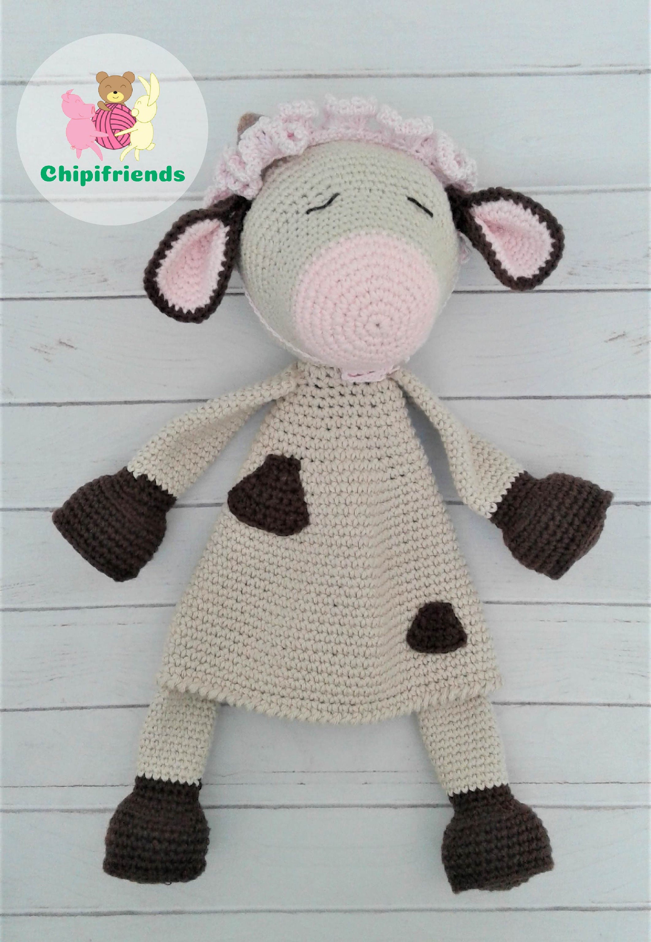 PATRÓN CROCHET Vaca Allegra Muñeco y Manta Crochet 2x1 - Etsy España