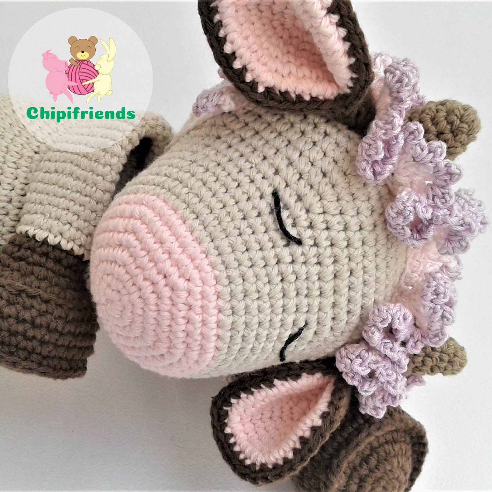 PATRÓN CROCHET Amigurumi Vaca Allegra Patrón Tutorial | Etsy