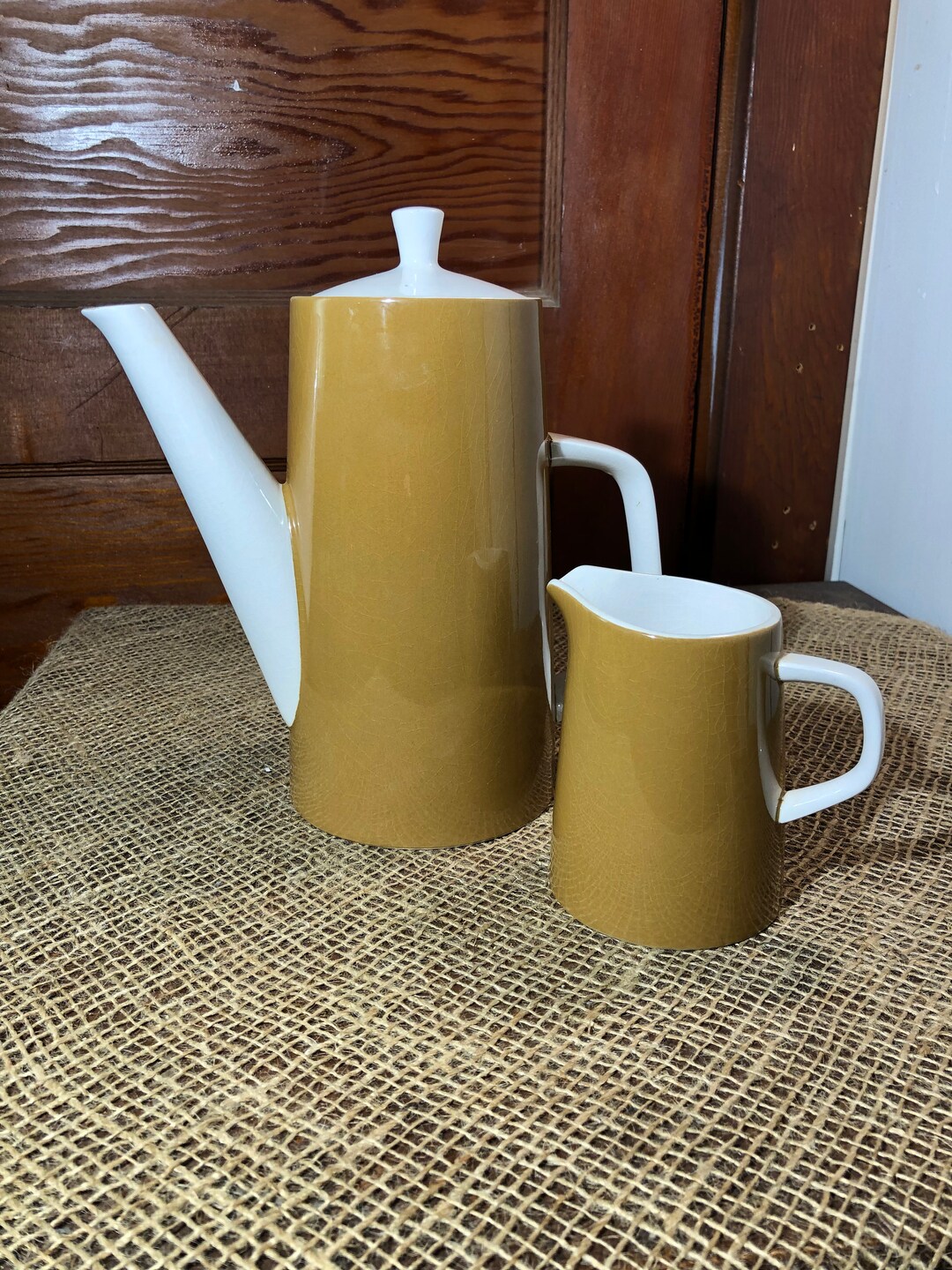 Vintage Mikasa Brown Cera-stone Coffee/ Teapot and Creamer Pitcher - Etsy