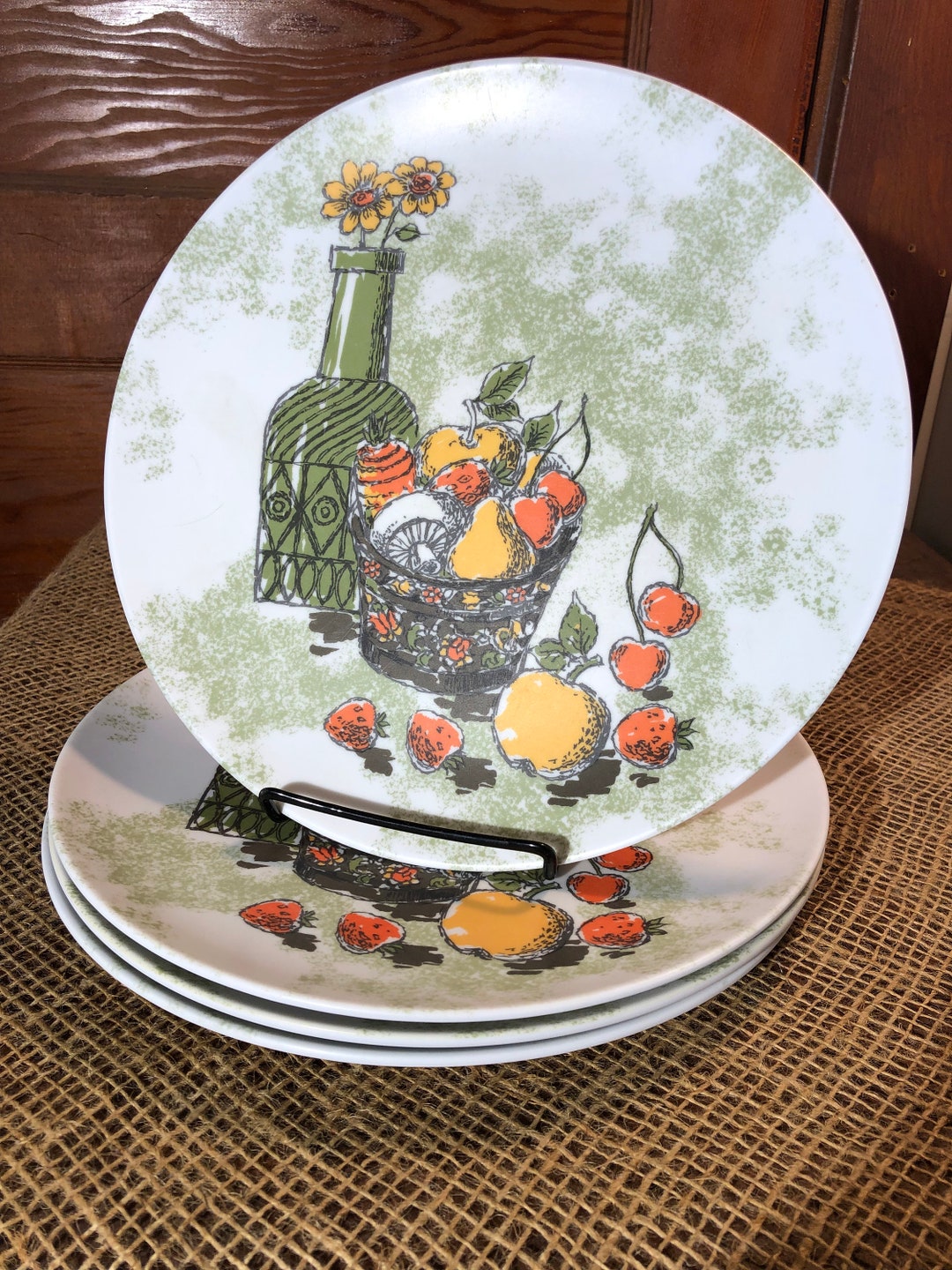 Set of 4 Vintage Texas Ware Melamine Plates - Etsy