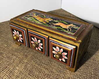 Hand Painted Trinket Box | Etsy