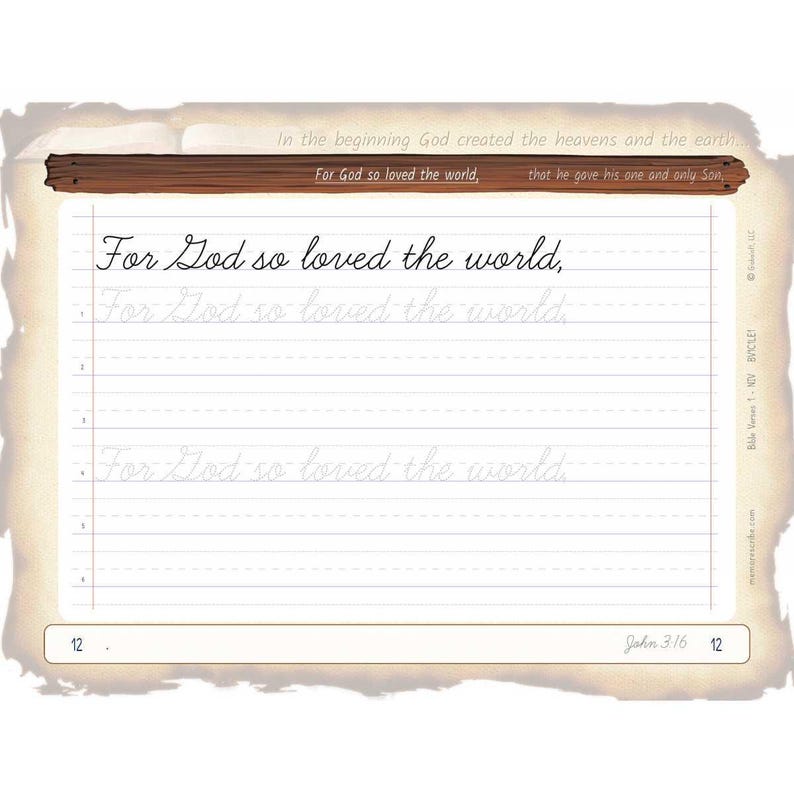 Bible Verses Learn by Handwriting Workbook - Matthew John Philippians ...