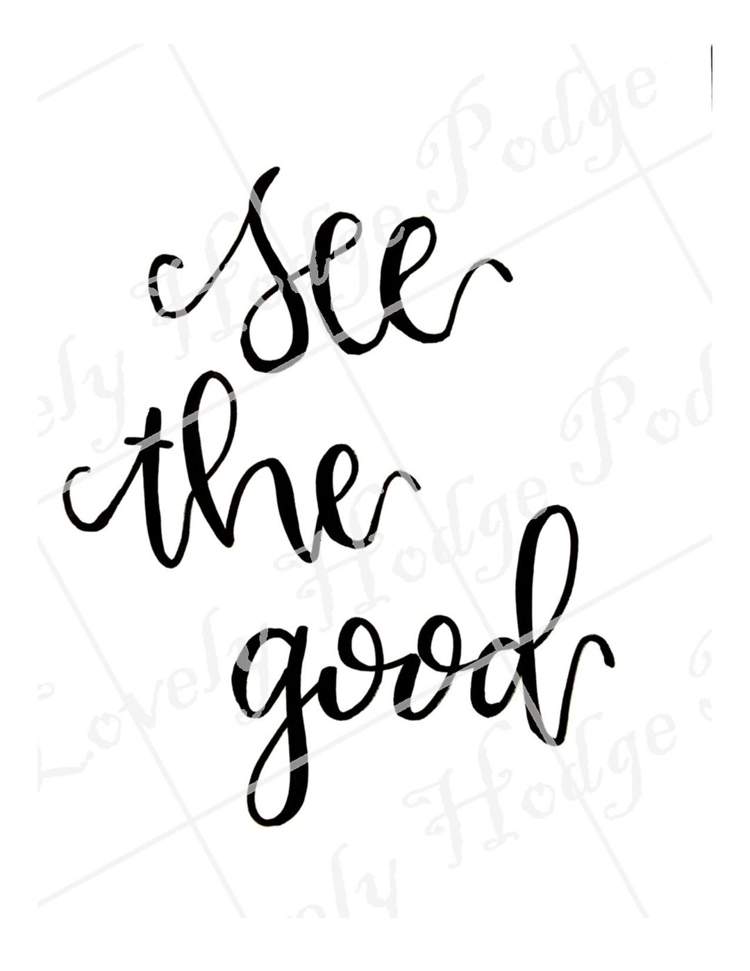See the Good DIGITAL File Wall Hanging Art Handlettered - Etsy