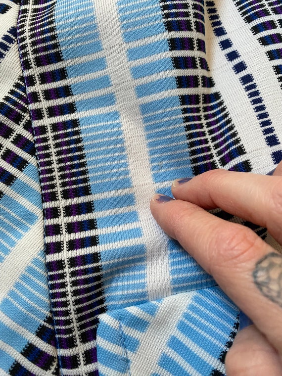 Vintage 1970’s Blue Plaid Vest - Gem