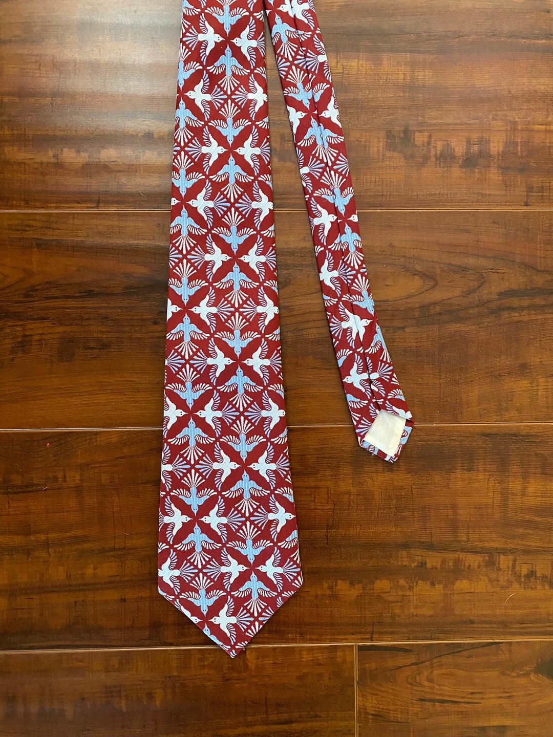 Vintage 1970s Bird Tie - Etsy