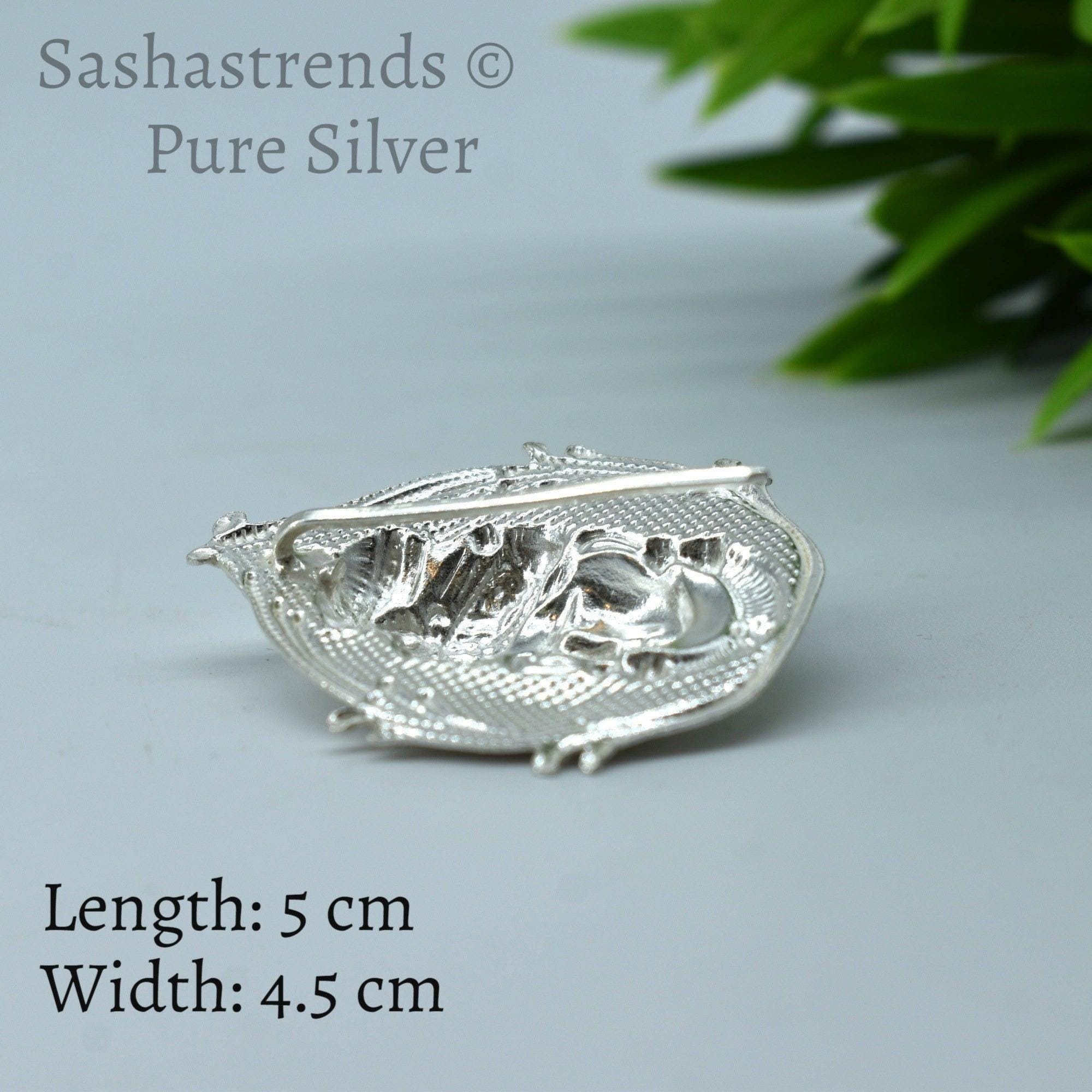 Silver Amman Face- Amman Face With Hook - Pure Silver Gift Items- Pooja ...