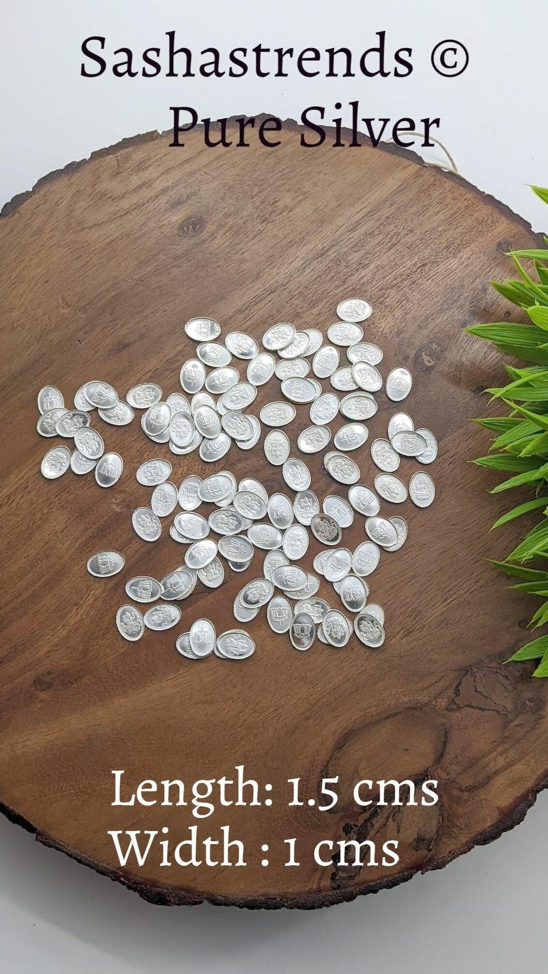 108 Silver Coins Oval- Sterling Silver -pure Silver Gift Items- Hindu ...