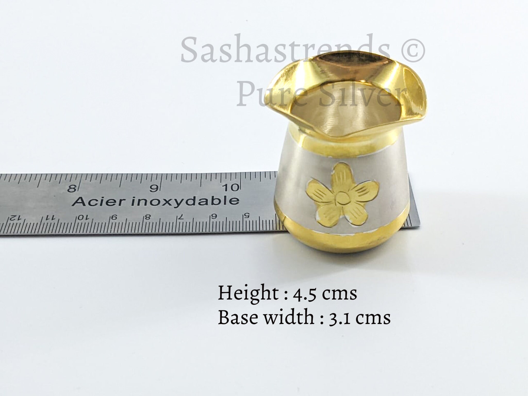 Pure Silver Indian Traditional Sombu/lota/cup- Gift Items- Silver Pooja ...