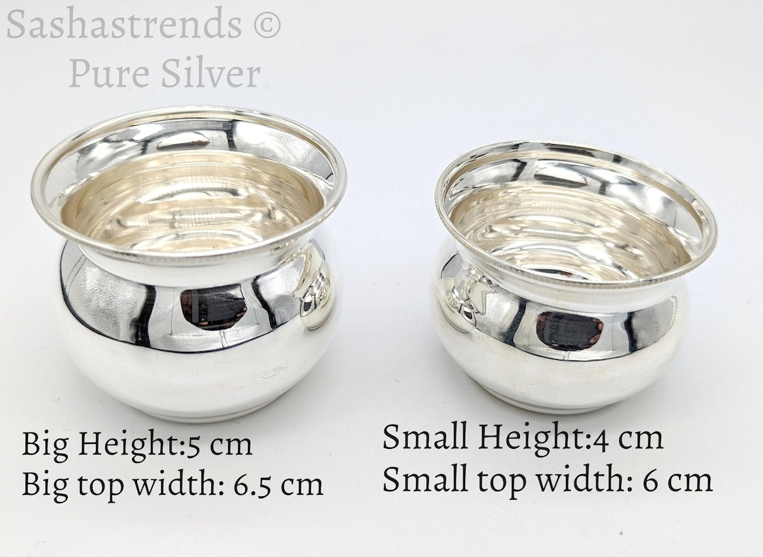 Pure Silver Bowl- Silver Gift Items- Silver Pooja Items for Home ...