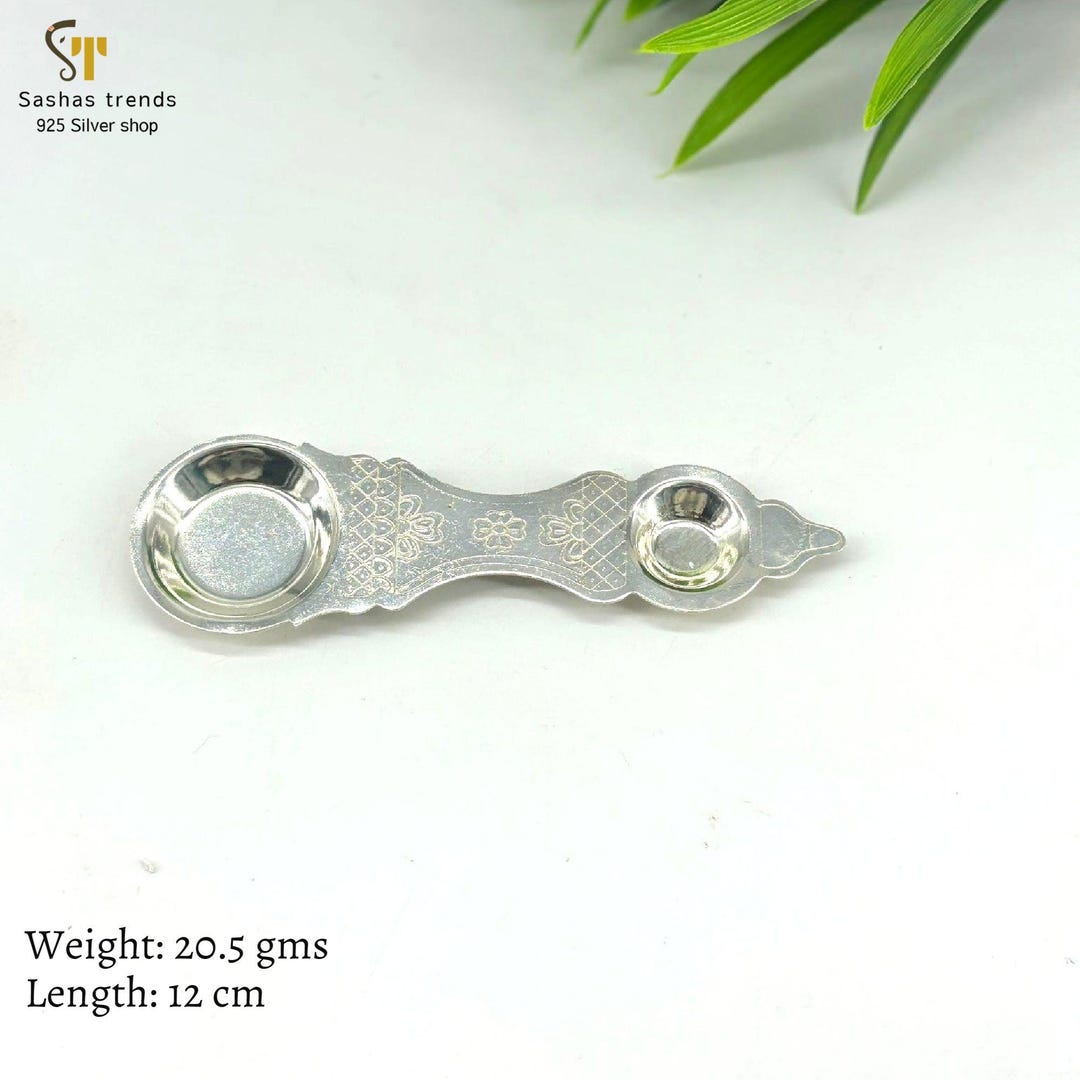925 Silver Aarti/pure Silver Aarti/religious Item/pooja Room Items ...