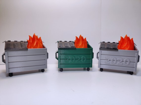 Dumpster Fire Regular or Lighted Fires - Etsy