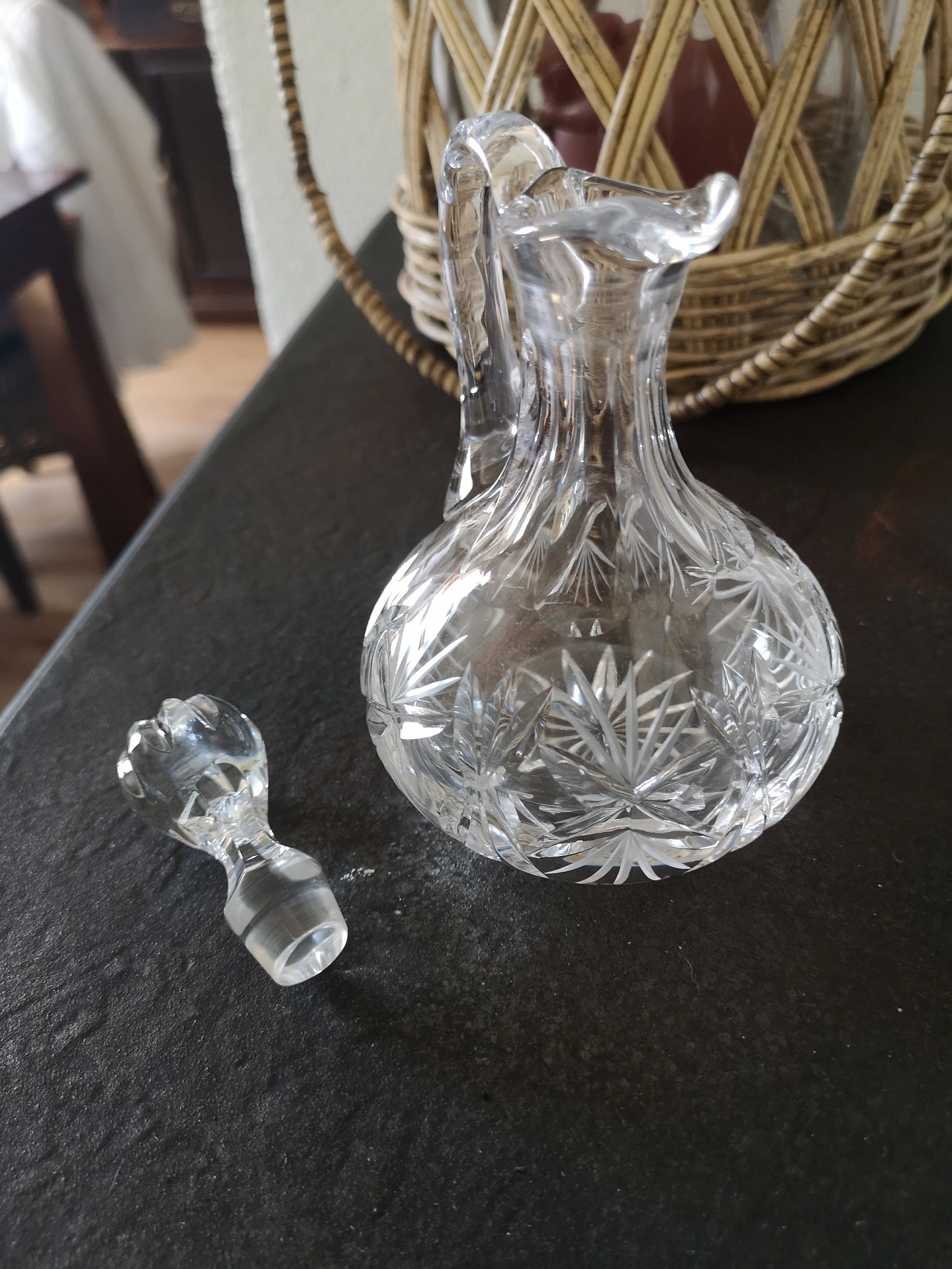 Beautiful Crystal Decanter Cut Crystal With Stopper - Etsy