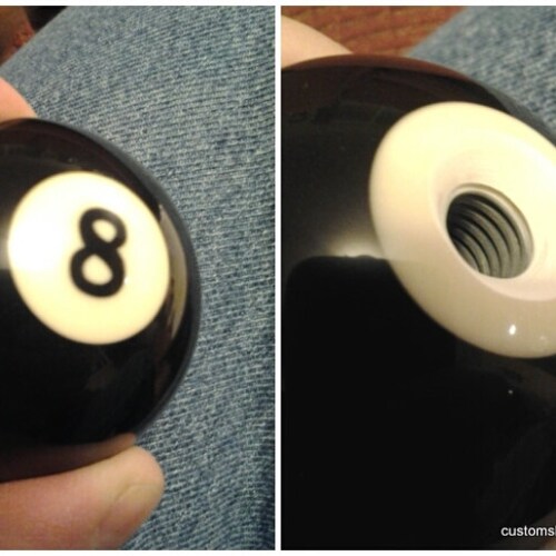 Billiard Pool Ball Shift Knob Threaded Gear Shifter Shifting | Etsy