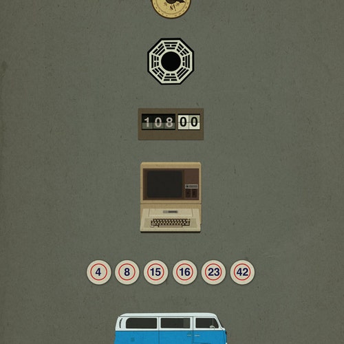 Lost Tv Show Poster 8x10 11x17 or 13x19 Colors - Etsy