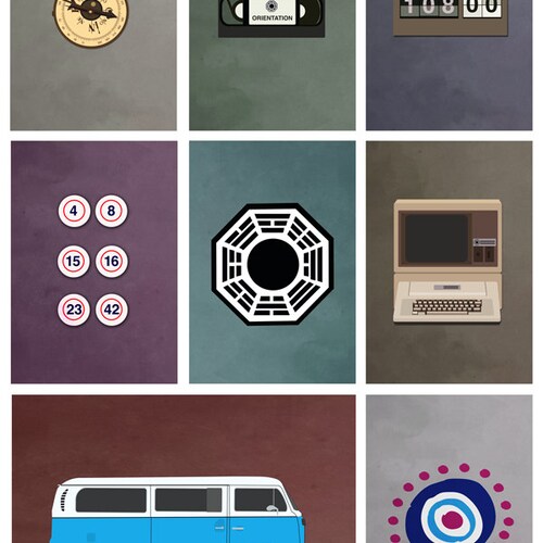 Lost Tv Show Poster 8x10 11x17 or 13x19 Colors - Etsy