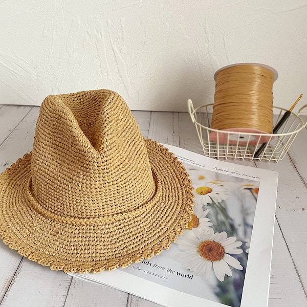 Raffia Hat - Etsy
