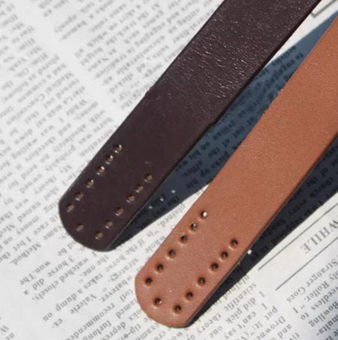 Genuine Leather Bag Handlesbrown Handleshandles for Handmade - Etsy