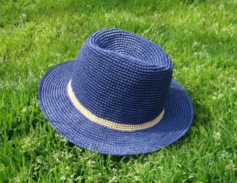 Pdf Download Crochet Hat Pattern, Straw Panama Hat Pattern,hat for Man ...