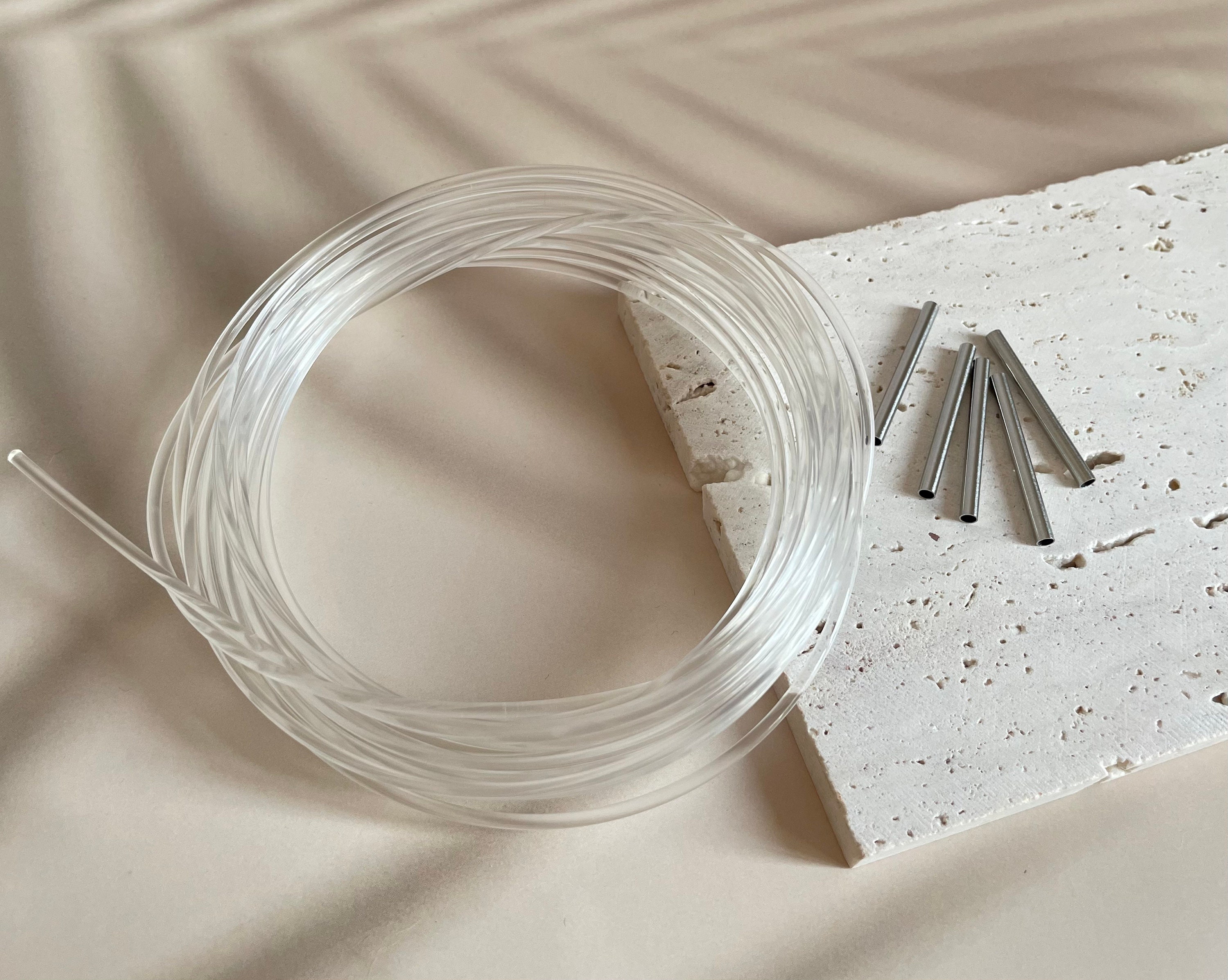 2mm*5.5-yards/10-meters Transparent Plastic Millinery Wire and Free ...