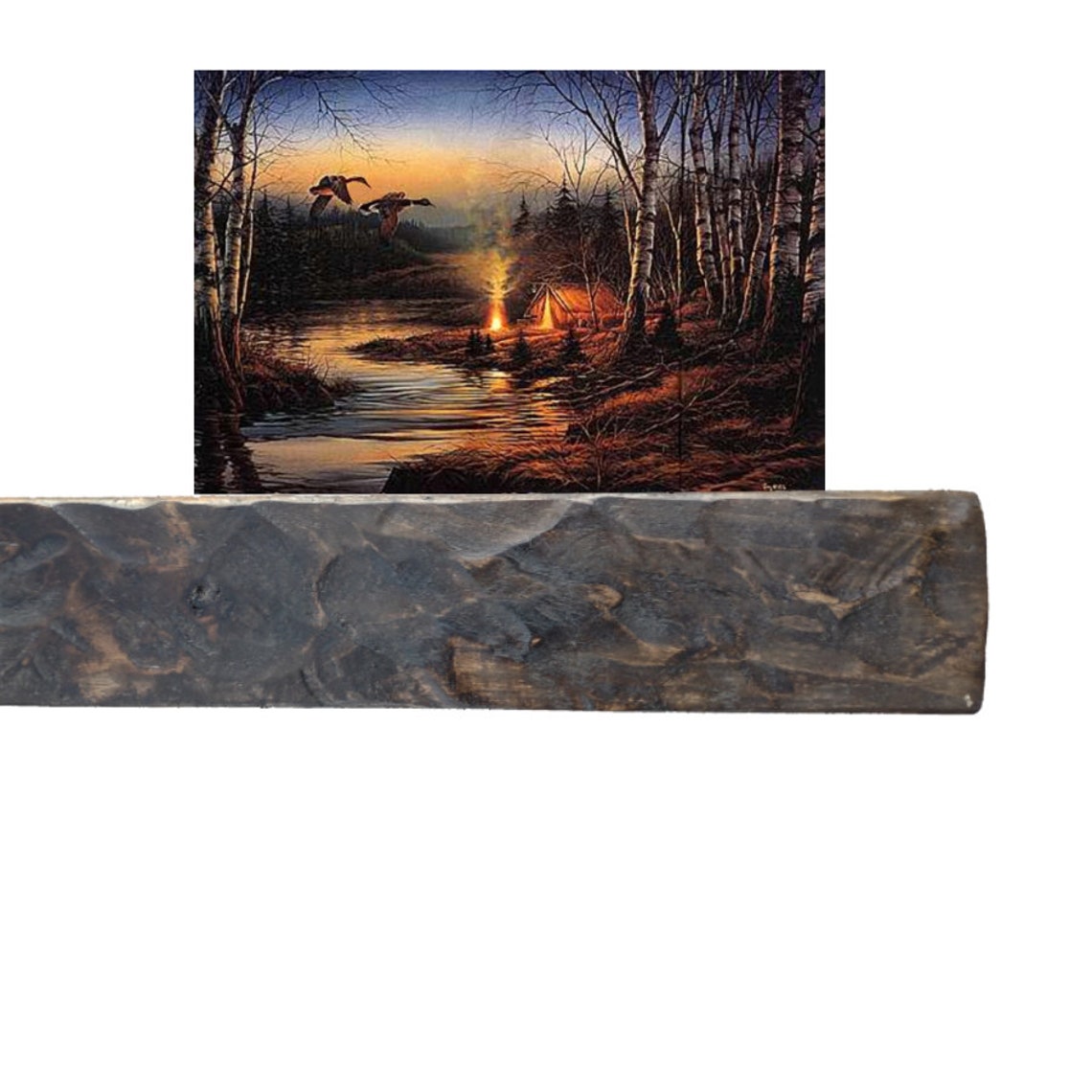 Floating Shelf Distressed Wood Beam With Our E-Z Hang Quick - Etsy