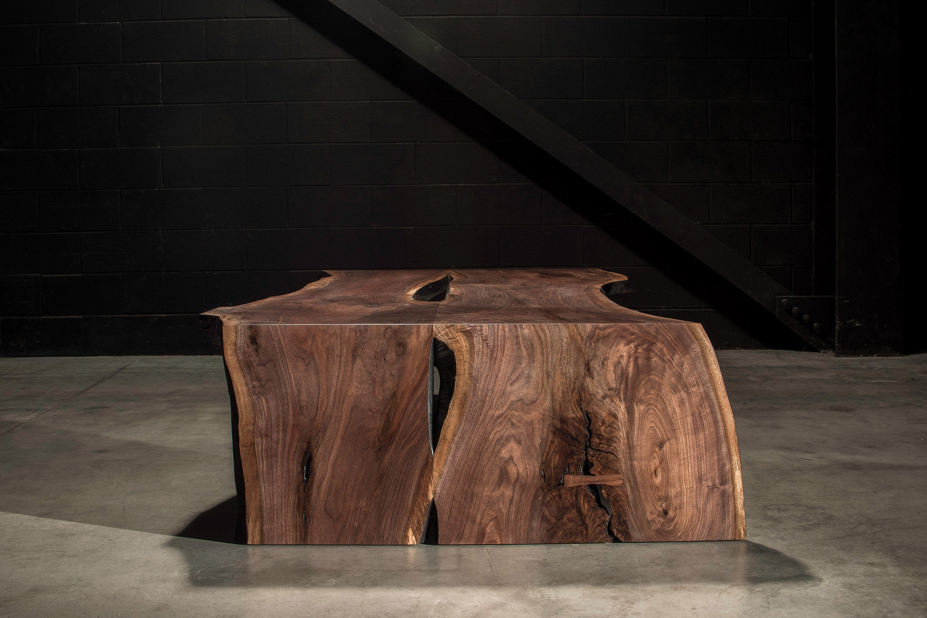 Live Edge Coffee Table Franklin Table Walnut Slab Coffee - Etsy Sweden