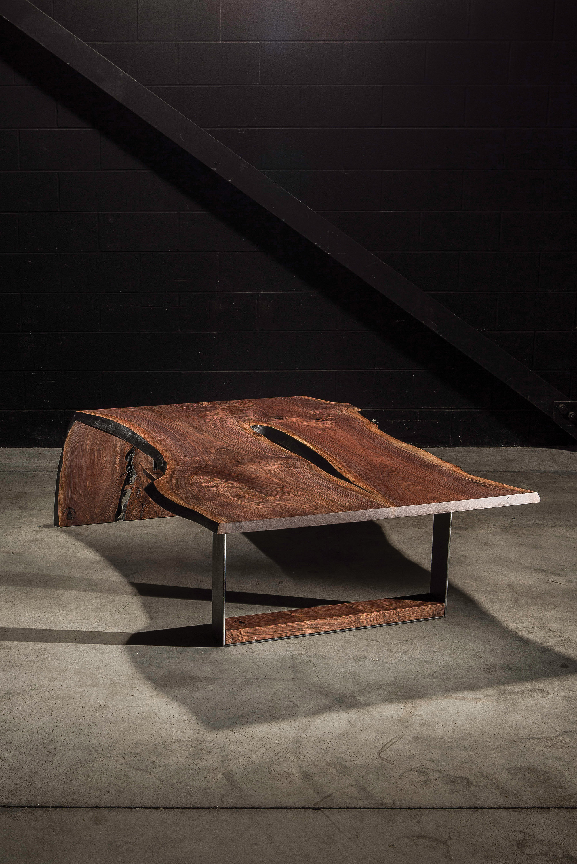 Live Edge Coffee Table Franklin Table Walnut Slab Coffee - Etsy Sweden