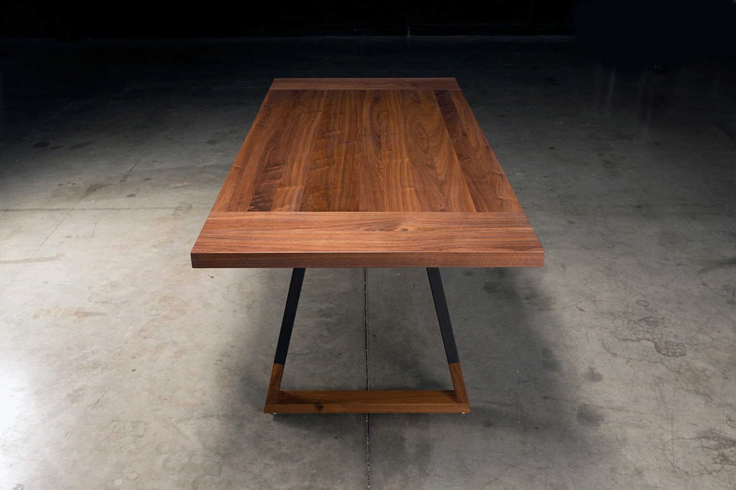 Solid Walnut Dining Table, Griswold Dining Table, Industrial Dining ...
