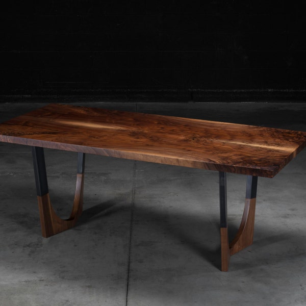 Walnut Dining Table - Etsy