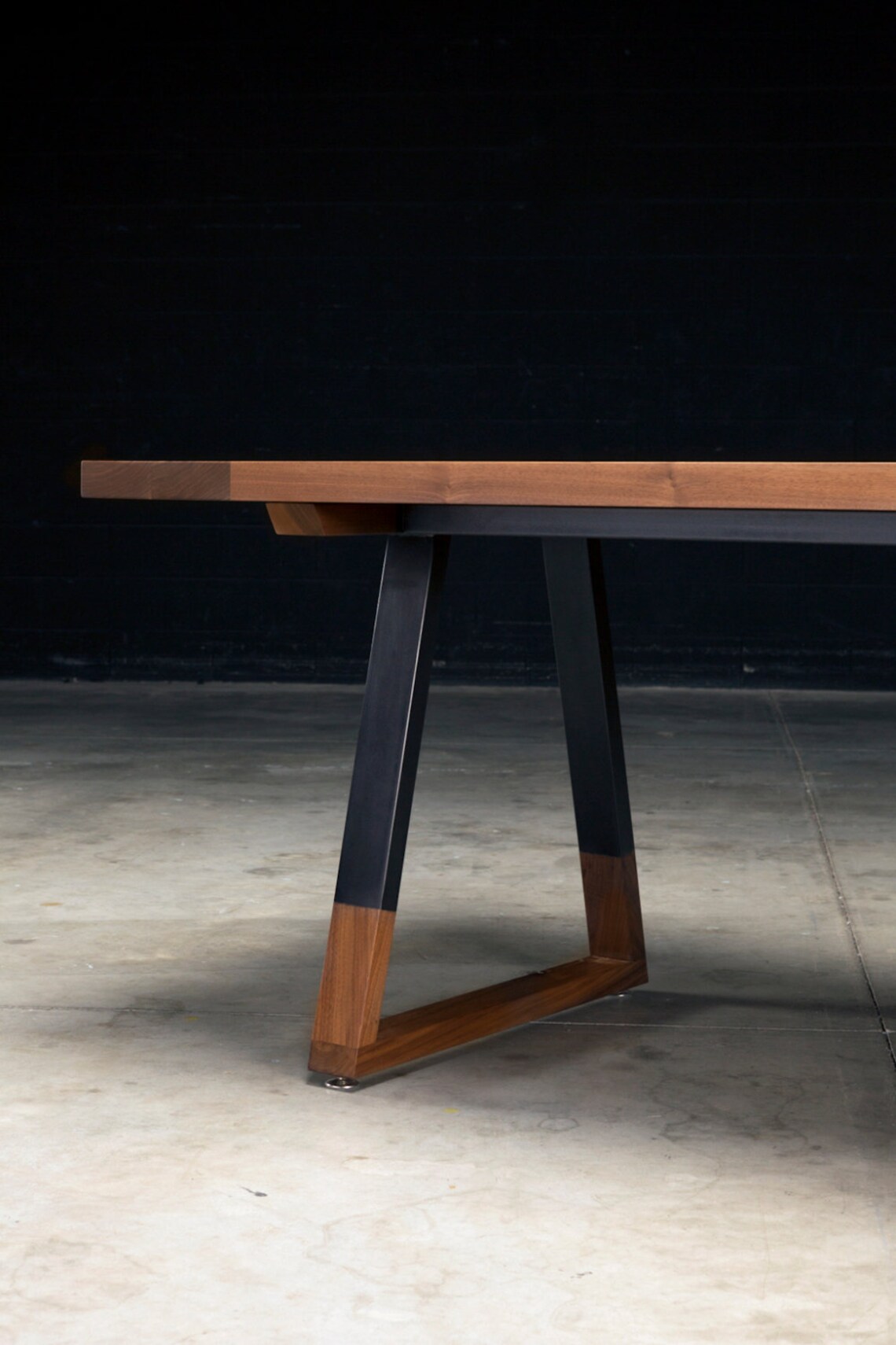 Solid Walnut Dining Table Griswold Dining Table Industrial - Etsy